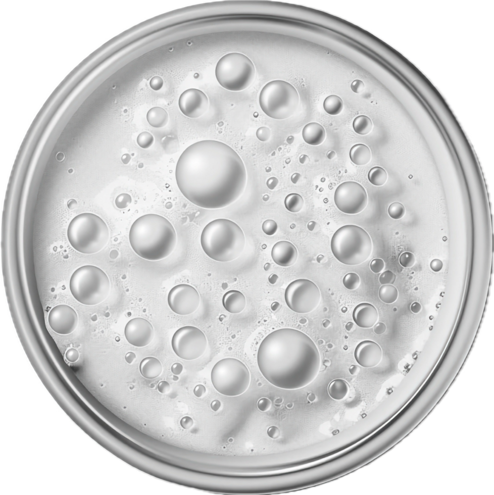 Ai Generated Close Up Of Beer Foam In Glass Top View Png 41167088 Png