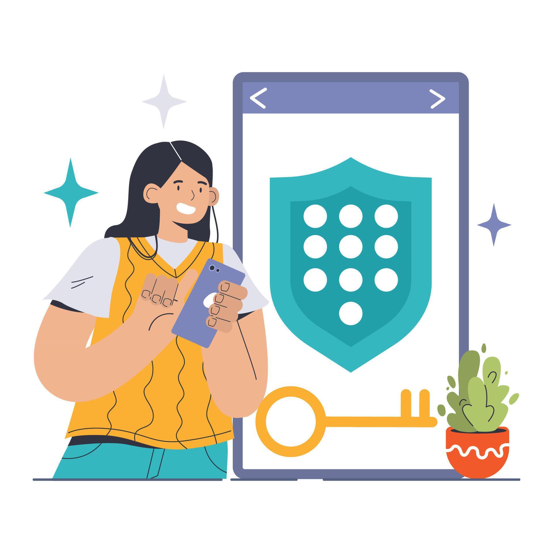 Data Encryption Personal Information Internet Access Or Database 41169303 Vector Art At Vecteezy