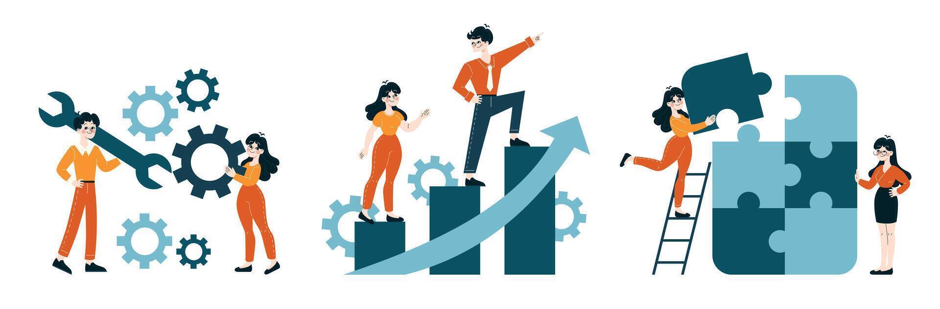 Problem Solving and Progress set 41169330 Vector Art at Vecteezy Problem Solving and Progress set 41169330 Vector Art at Vecteezy