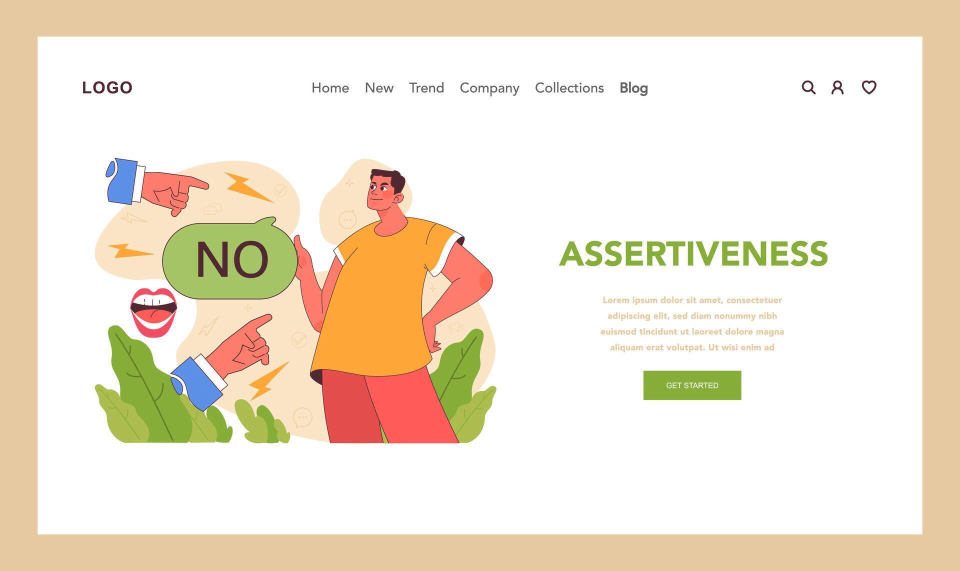 Assertiveness concept. Flat vector illustration 41169437 Vector Art at ... Assertiveness concept. Flat vector illustration 41169437 Vector Art at ...