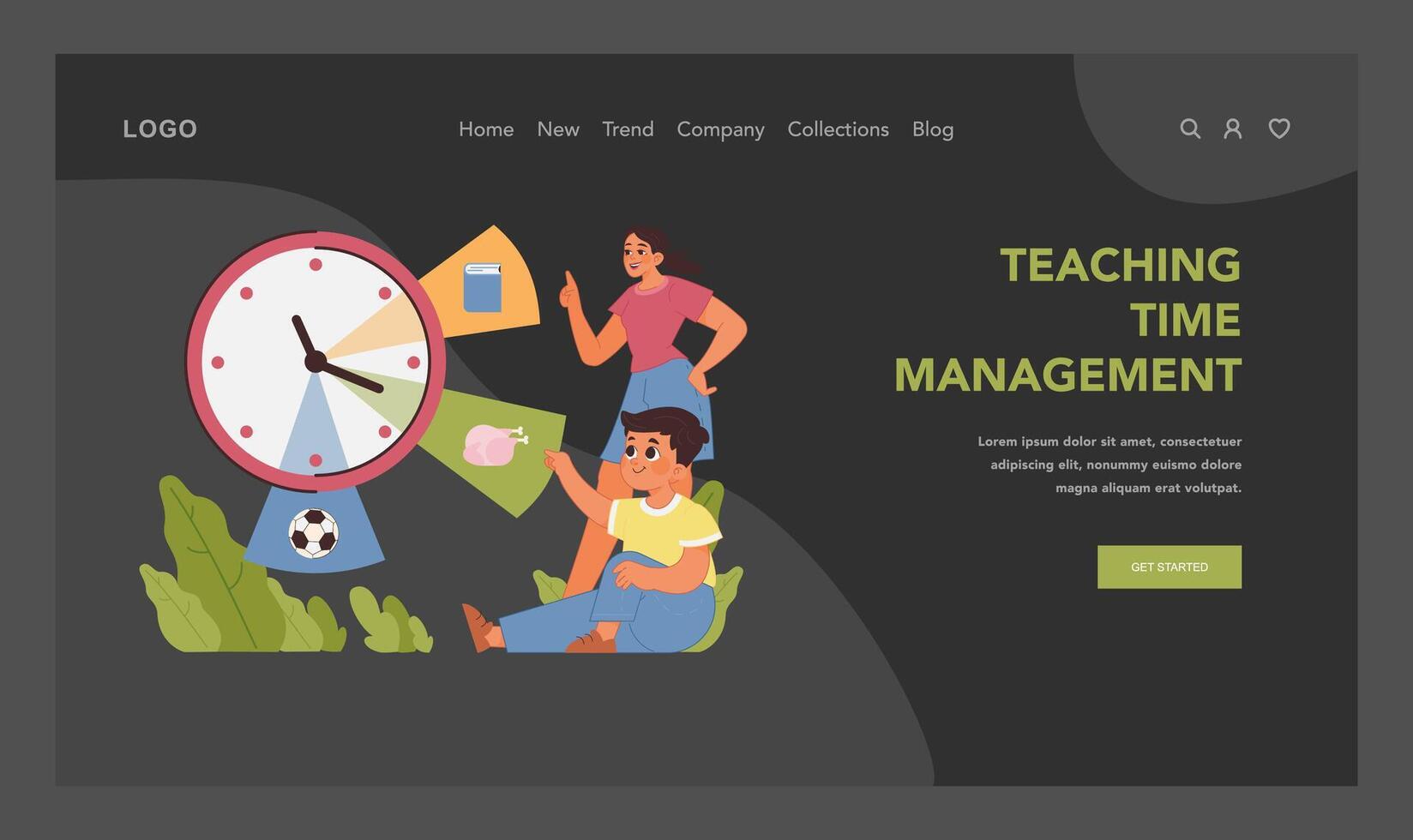 Learning time management. Flat vector illustration 41170215 Vector Art ... Learning time management. Flat vector illustration 41170215 Vector Art ...