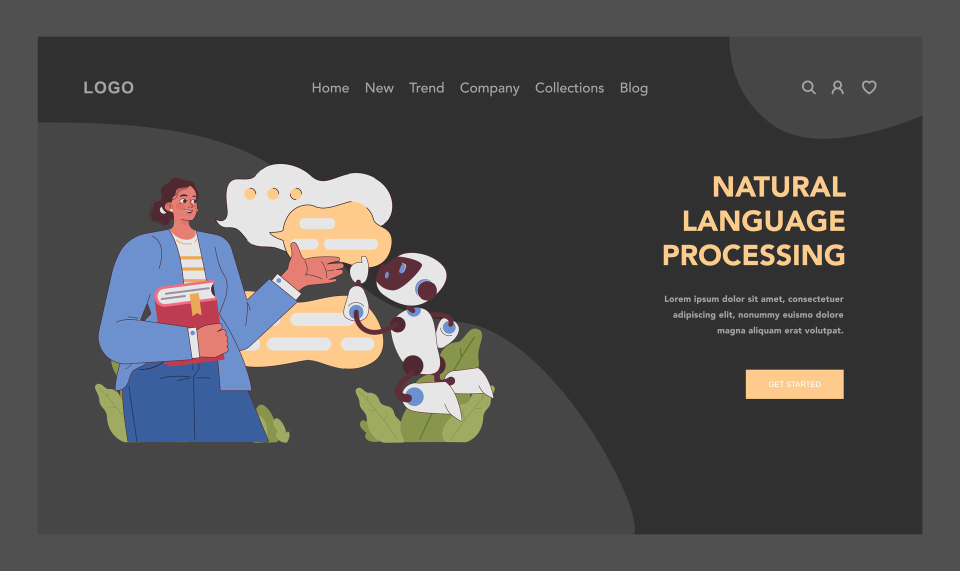 Natural language processing concept. Flat vector illustration. 41170664 ... Natural language processing concept. Flat vector illustration. 41170664 ...