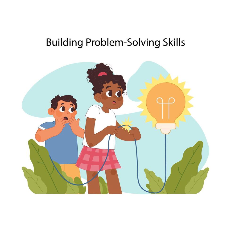 Problem solving skills concept. Flat vector illustration 41170694 ...