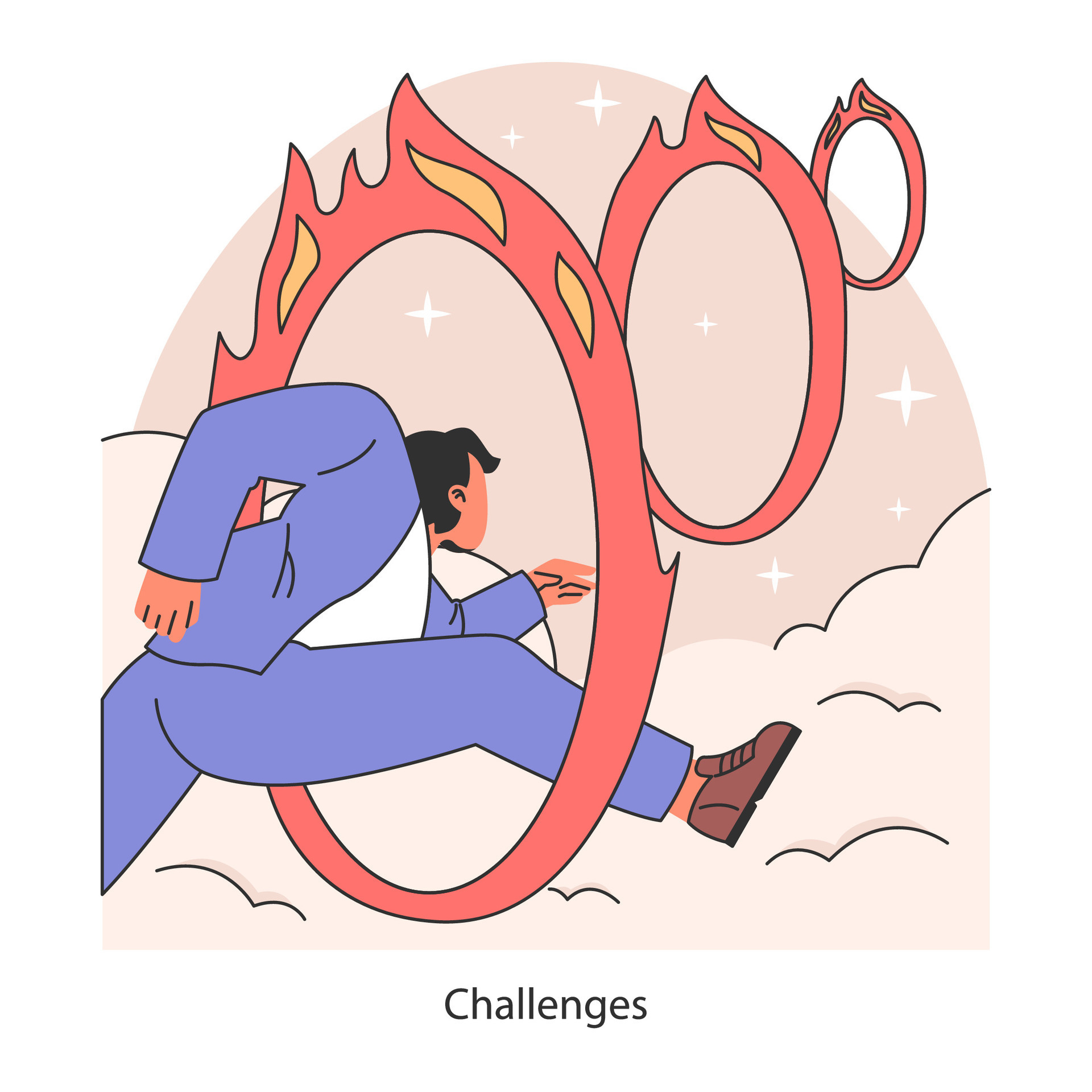 Man overcoming obstacles. Navigating through life's challenges with ... Man overcoming obstacles. Navigating through life's challenges with ...