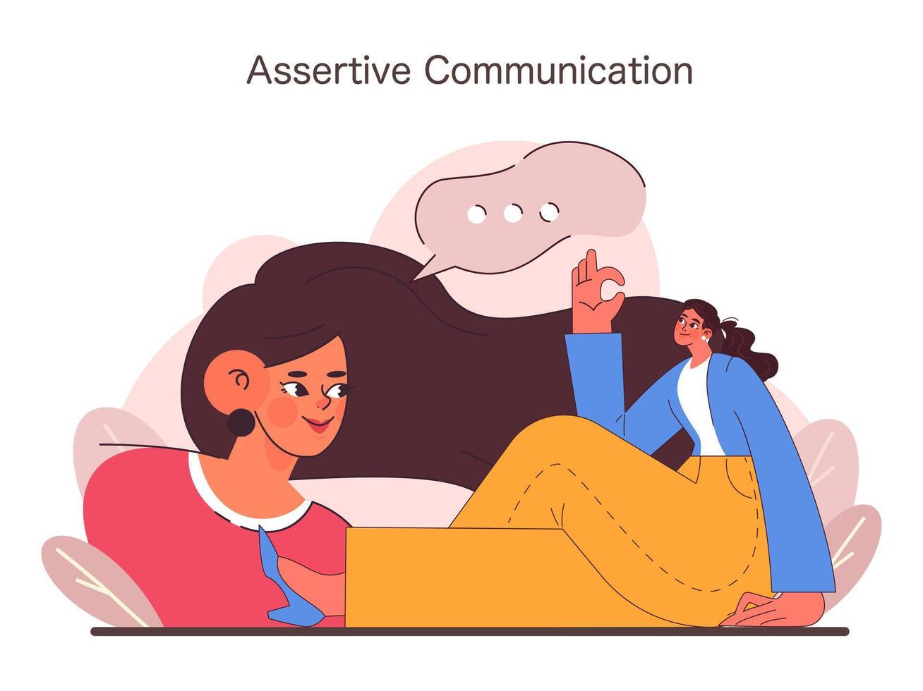Assertive Communication concept. Flat vector illustration 41170875 ... Assertive Communication concept. Flat vector illustration 41170875 ...