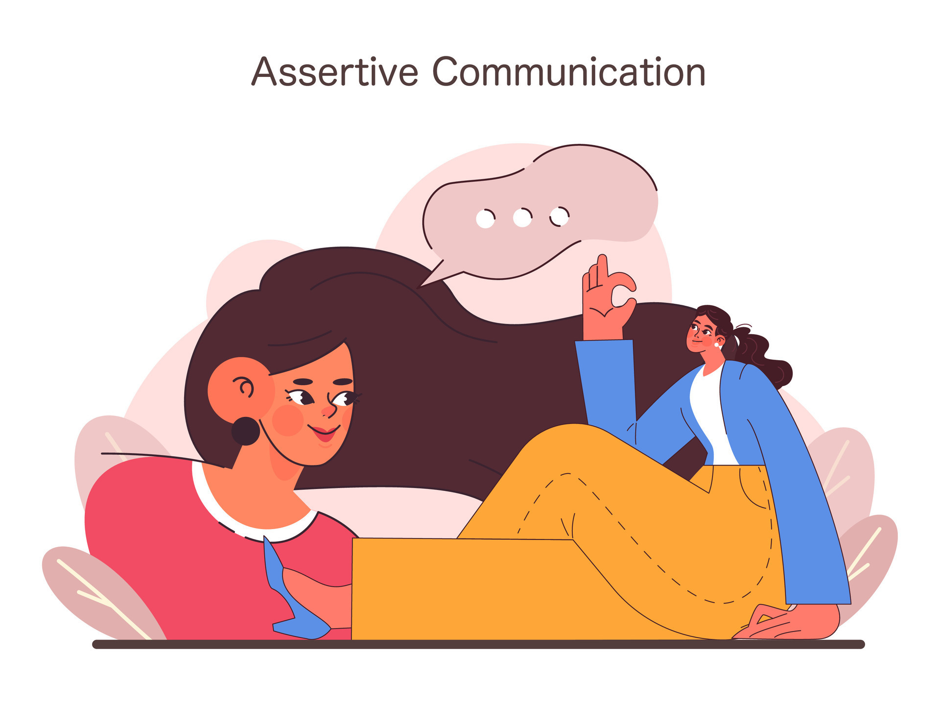 Assertive Communication concept. Flat vector illustration 41170875 ... Assertive Communication concept. Flat vector illustration 41170875 ...