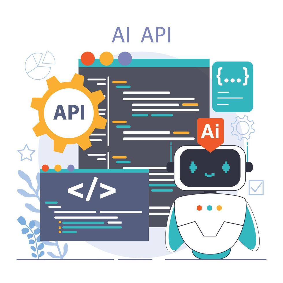 Ai integration. Artificial intelligence and human synergy. Neural ...