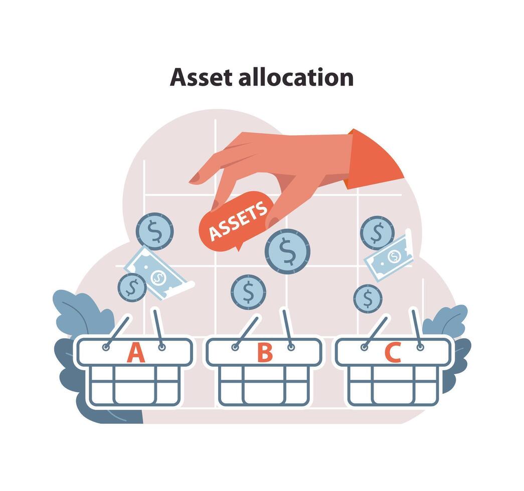 Asset allocation concept. Flat vector illustration 41171089 Vector Art ... Asset allocation concept. Flat vector illustration 41171089 Vector Art ...
