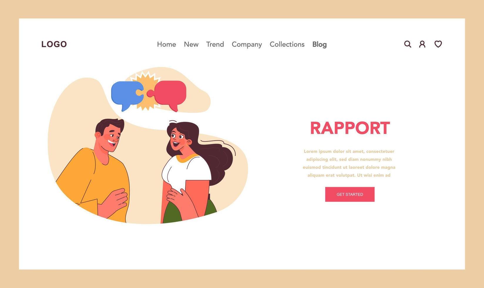 Building Rapport In Neuro Linguistic Programming Flat Vector Illustration 41171694 Vector Art