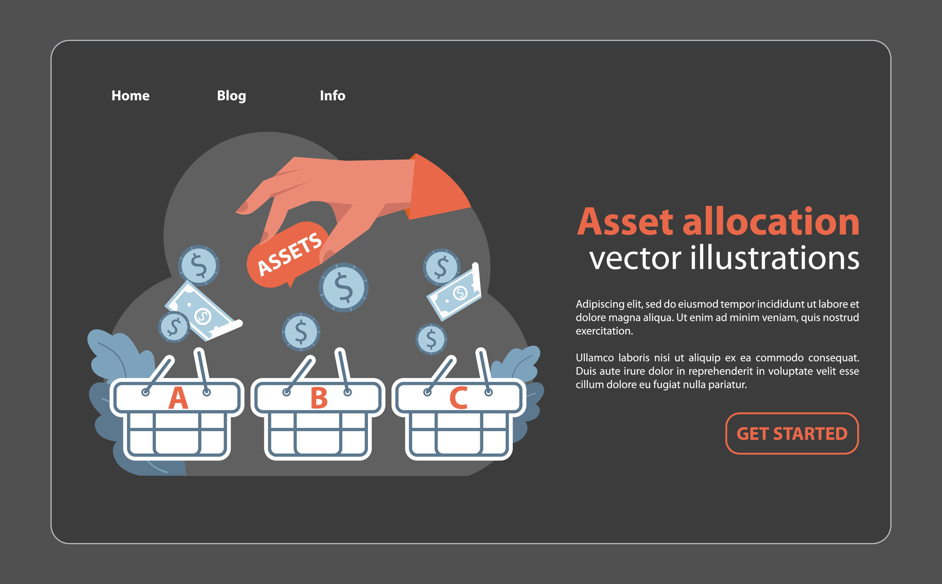 Asset allocation concept. Flat vector illustration 41171856 Vector Art ... Asset allocation concept. Flat vector illustration 41171856 Vector Art ...
