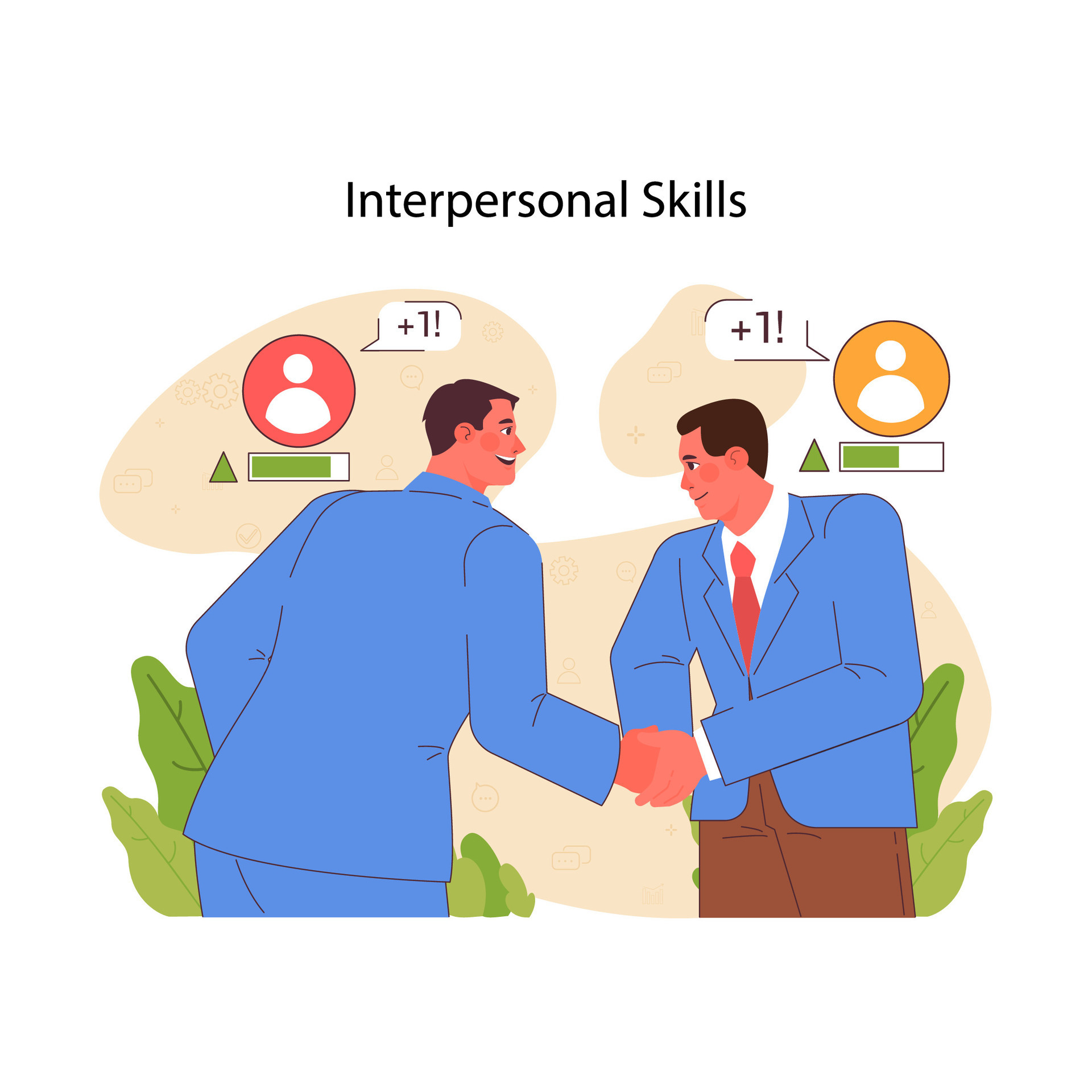 Interpersonal skills concept. Flat vector illustration 41172779 Vector Art at Vecteezy