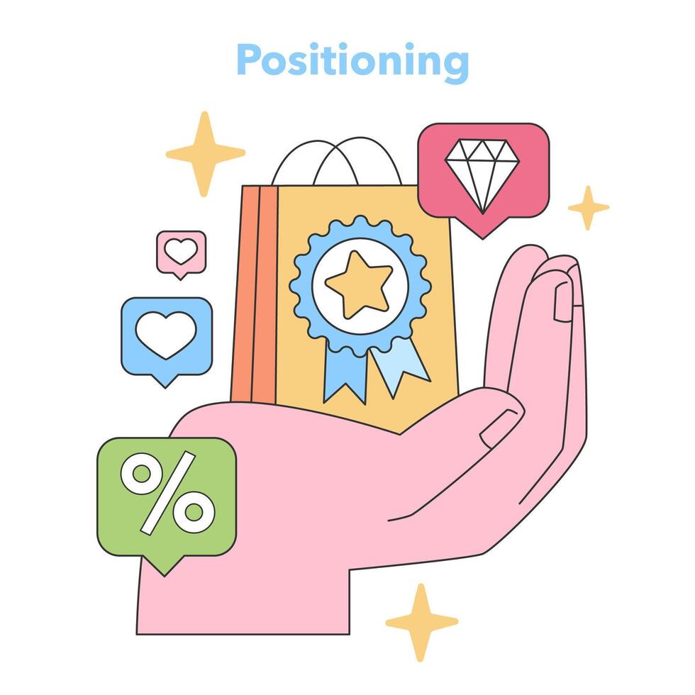 Positioning Concept Flat Vector Illustration 41172975 Vector Art At