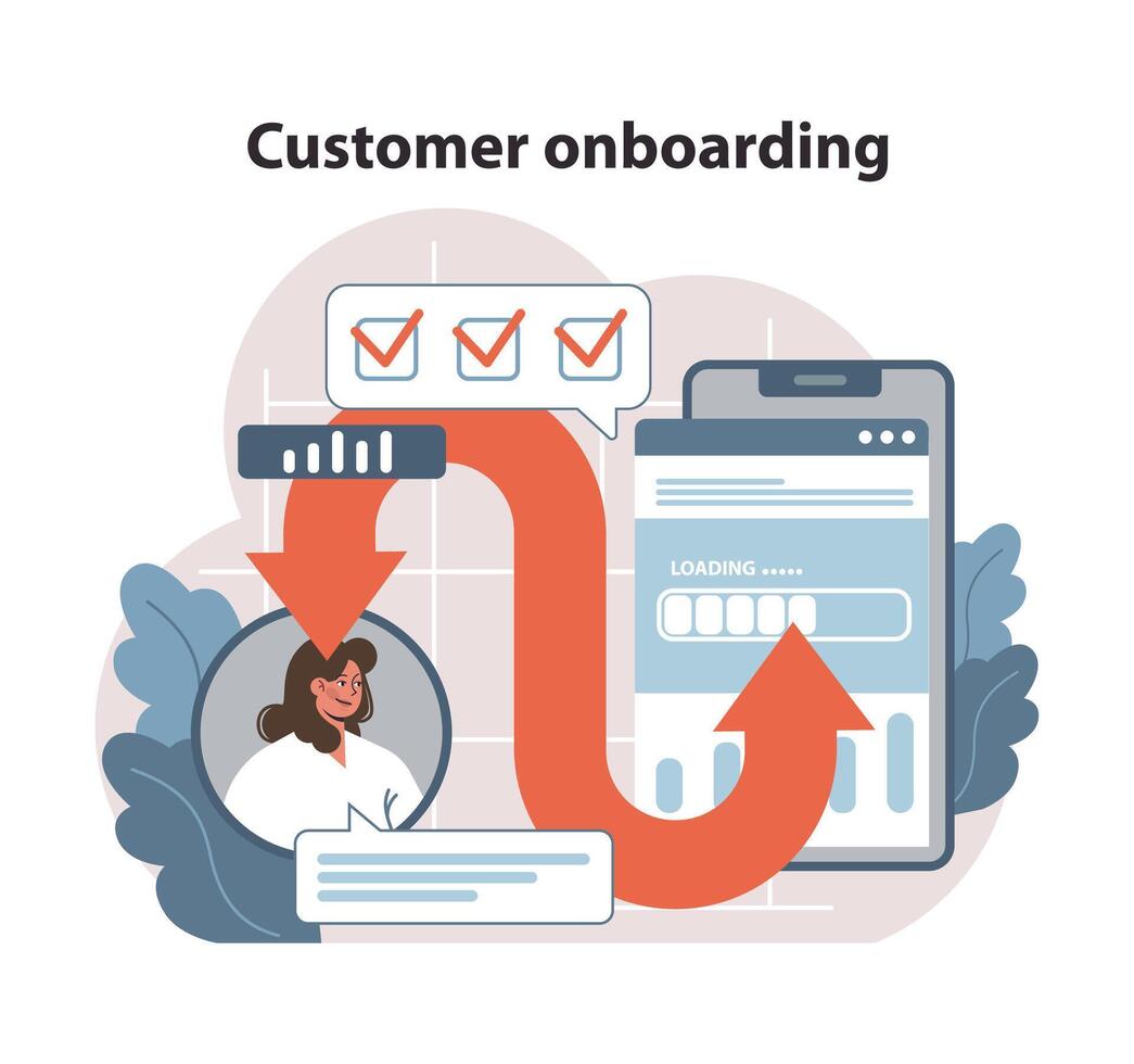 Customer Onboarding Concept Efficient Digital Process Guiding A New User Through Initial Setup