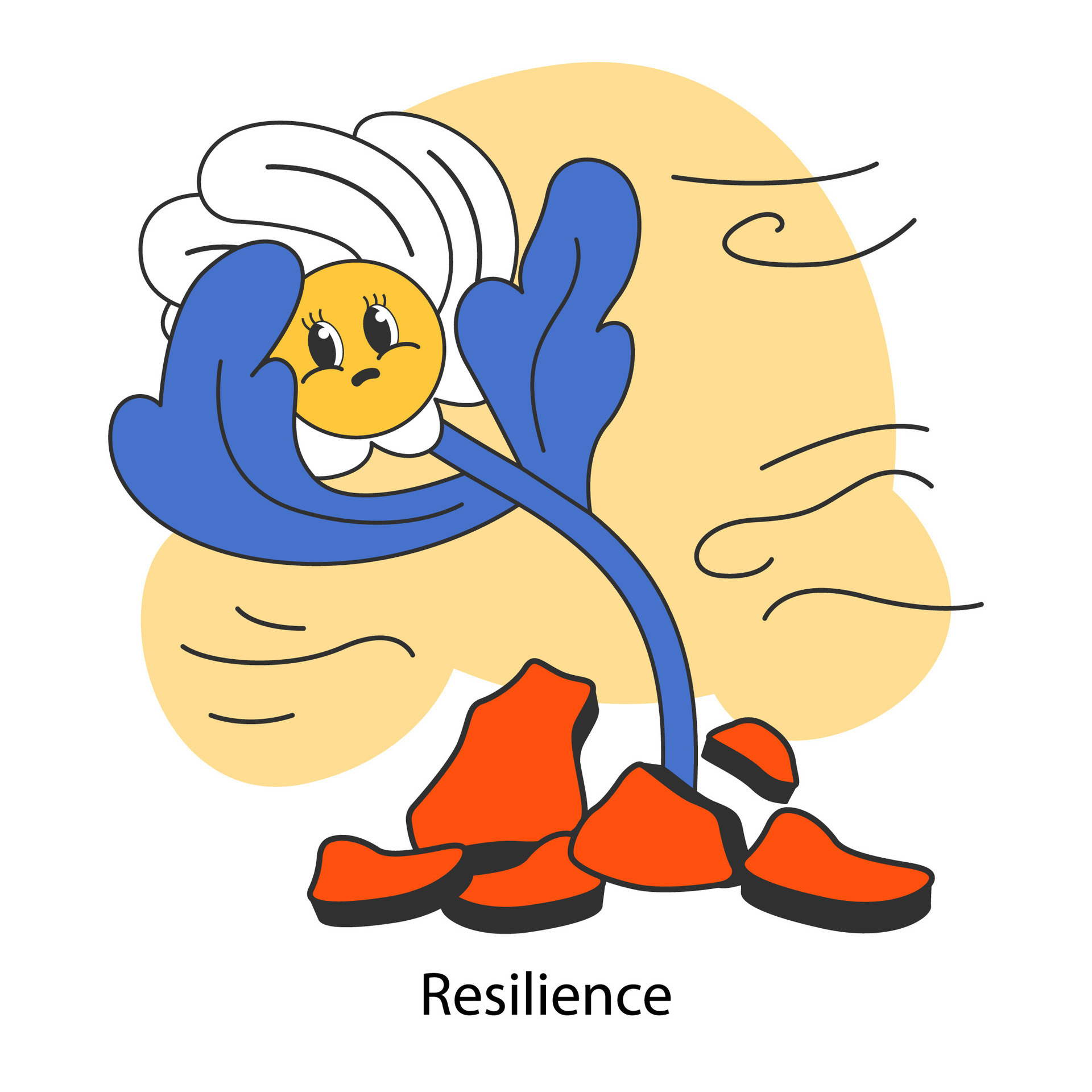 Emotional resilience. Emotion balance and regulation skill. EQ development 41173225 Vector Art ...