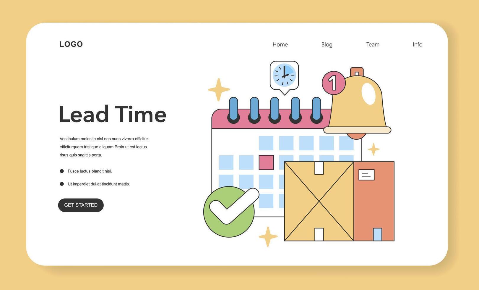 Lead Time concept. Flat vector illustration. 41173601 Vector Art at Vecteezy