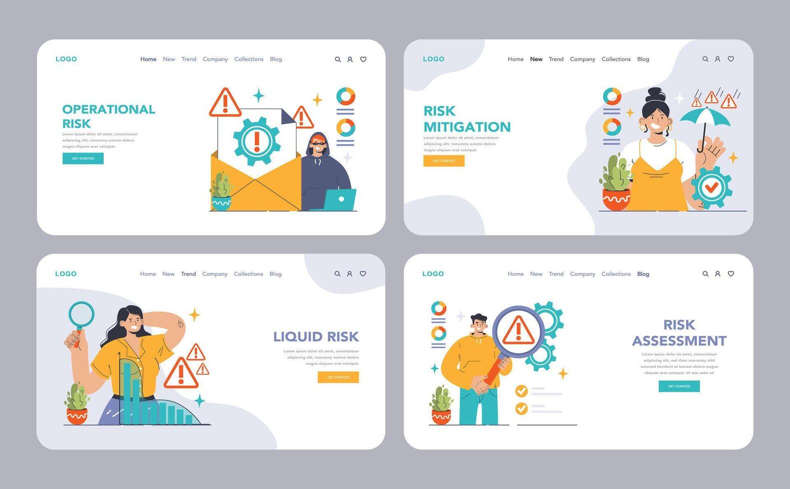Risk Management concept. Flat vector illustration 41174844 Vector Art ... Risk Management concept. Flat vector illustration 41174844 Vector Art ...