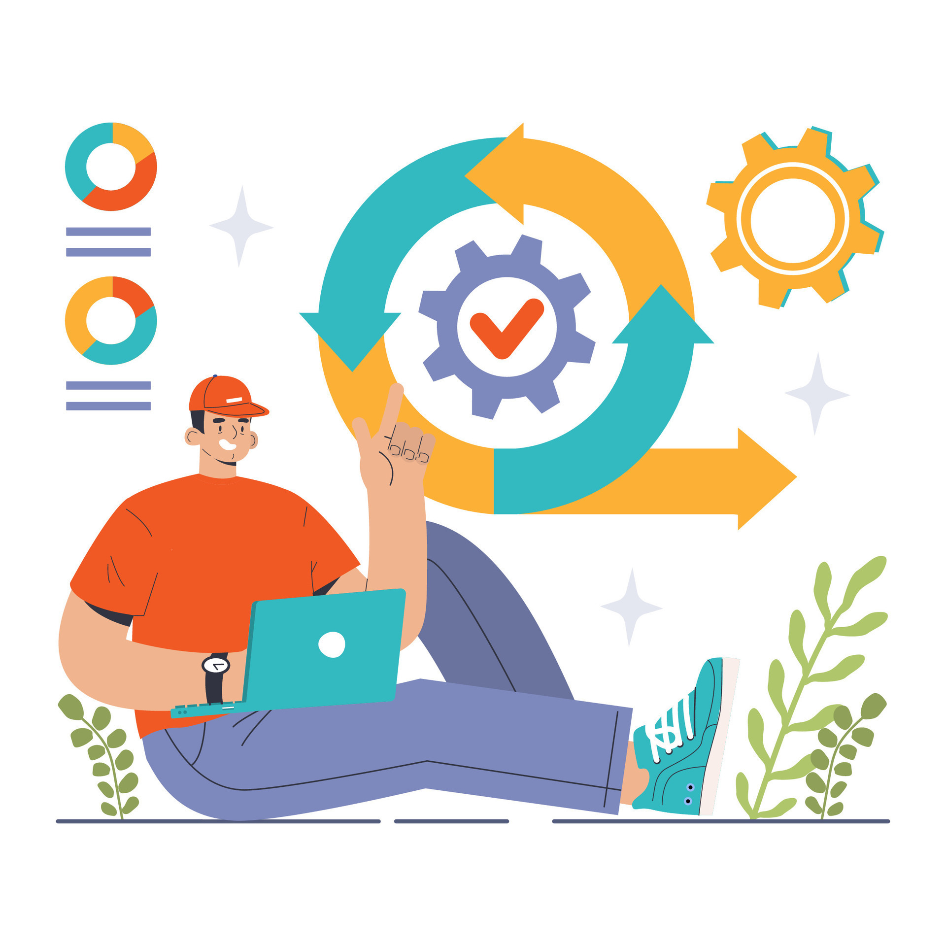 Software Development Coding Back End And Front End Engineering 41175548 Vector Art At Vecteezy