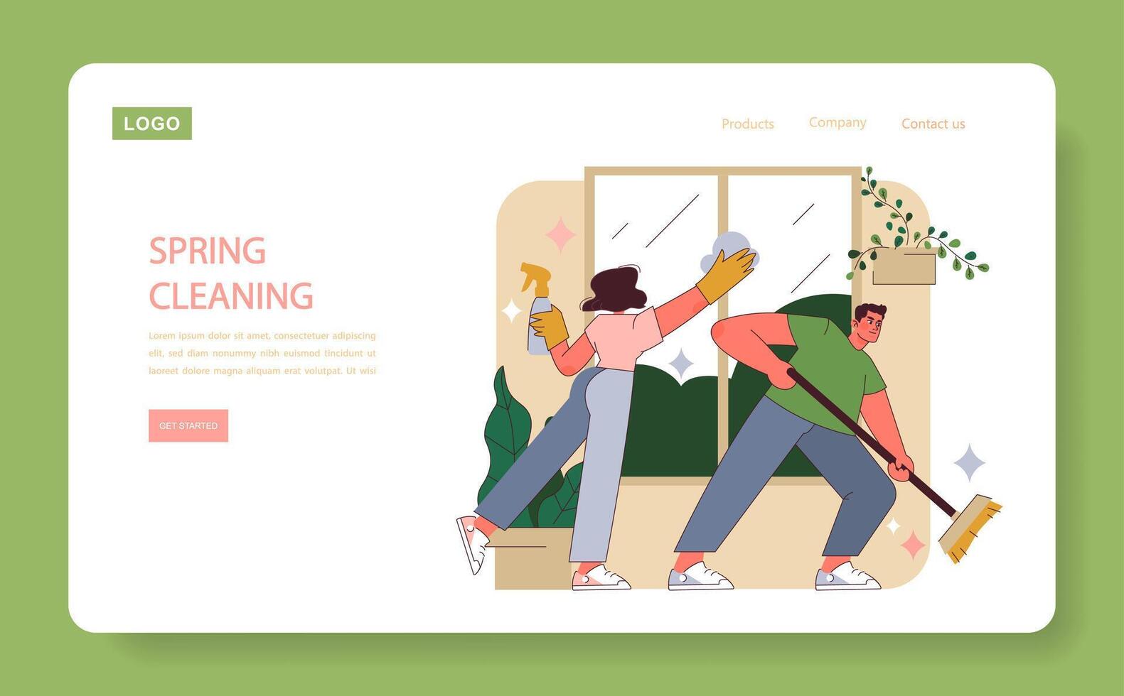 Spring Cleaning theme. 41175893 Vector Art at Vecteezy