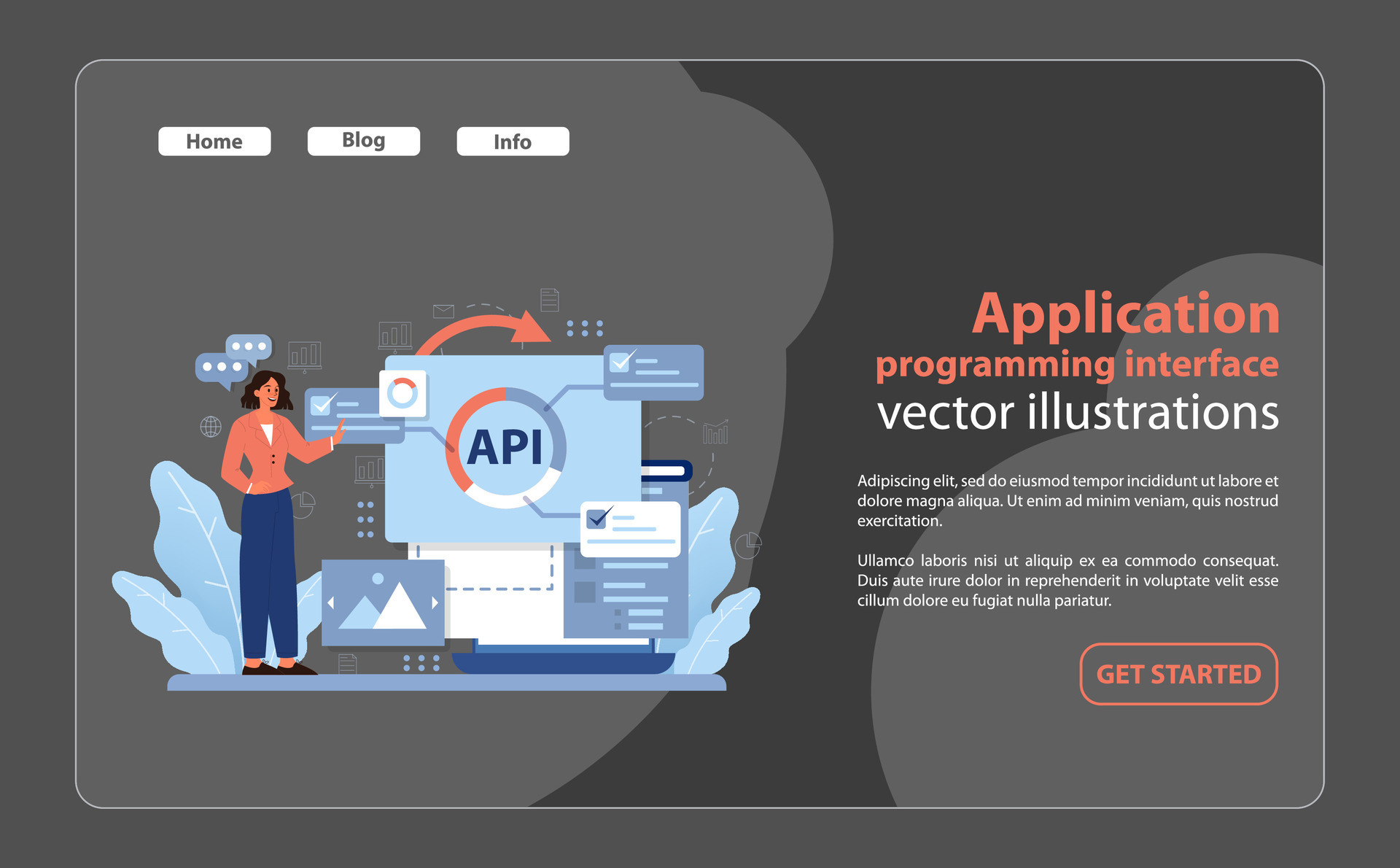 API Integration and Development. 41176232 Vector Art at Vecteezy