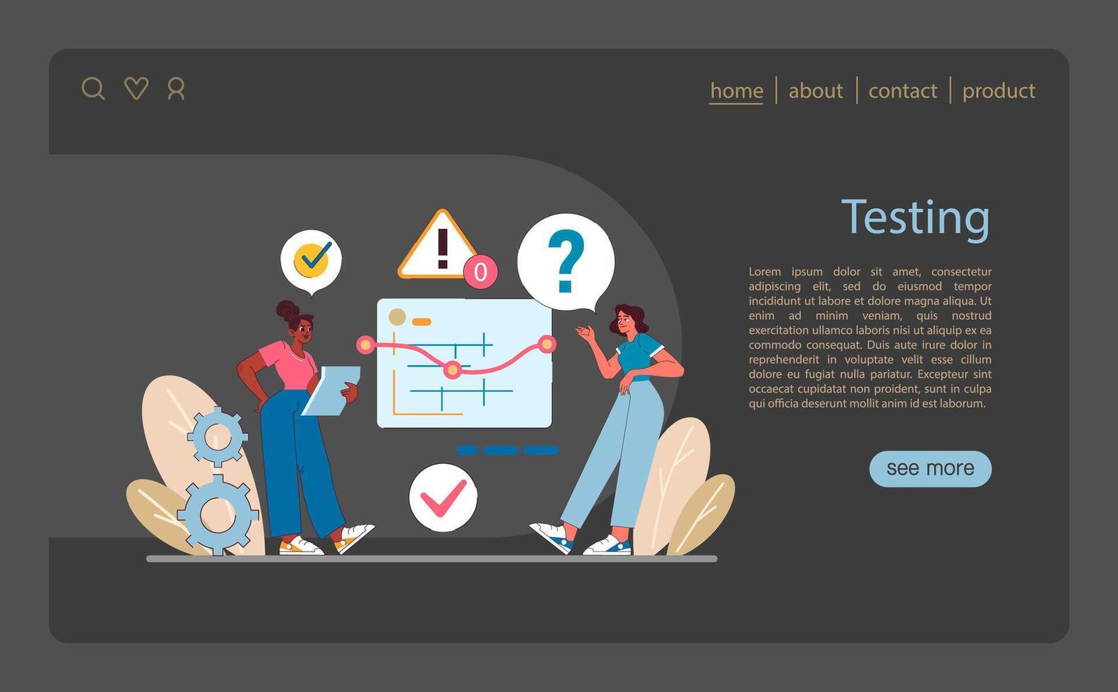 Testing stage in IT project management. Highlights the critical ...