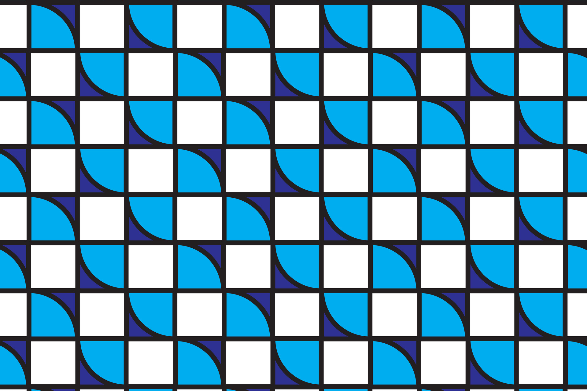 Illustration Pattern Abstract Geometric Style Repeating Sample Curve Line In Square On White