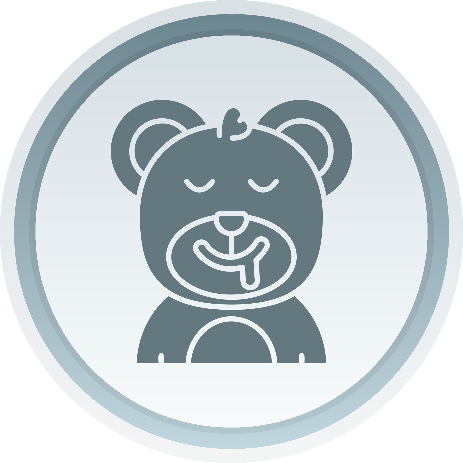 Drooling Solid button Icon 41179767 Vector Art at Vecteezy