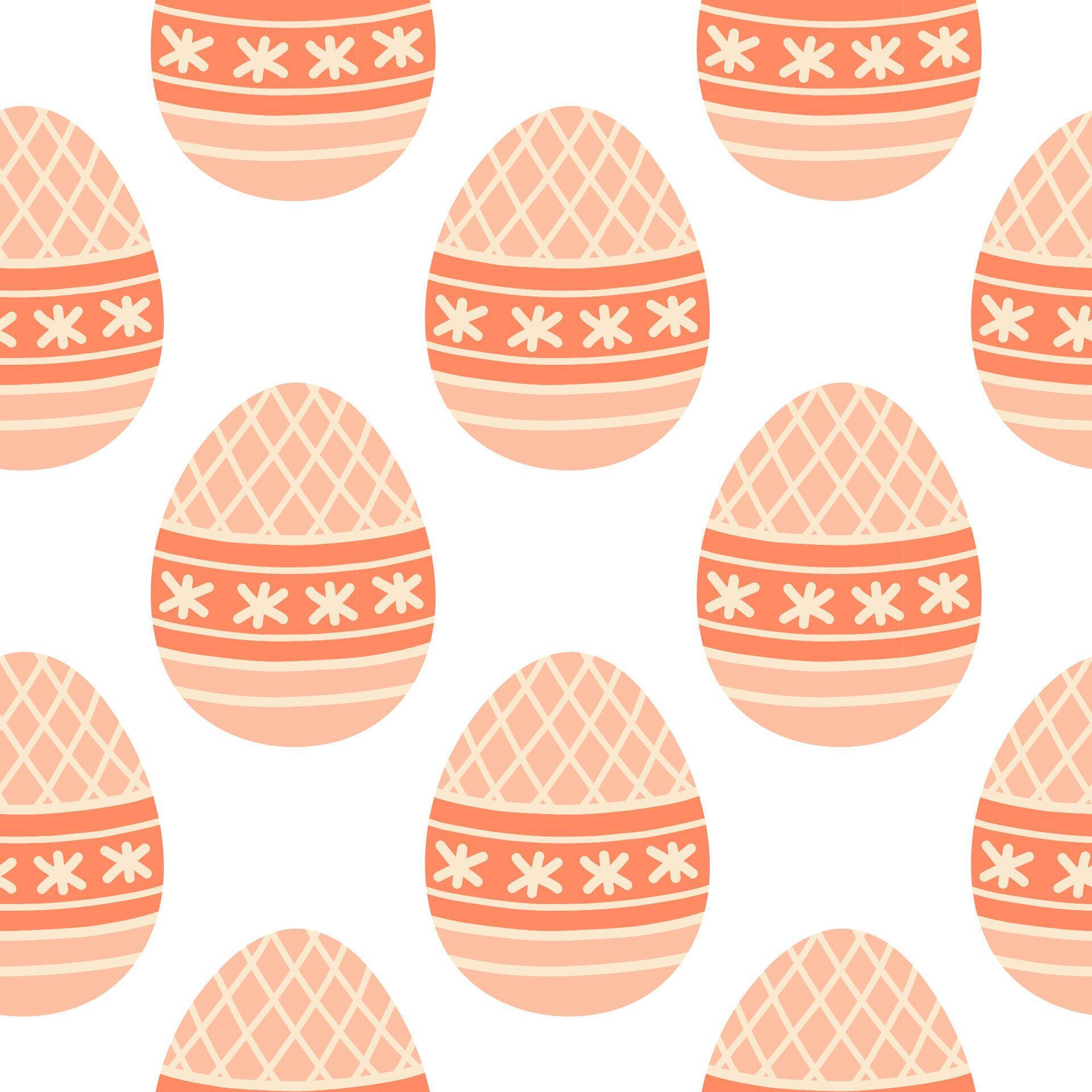 Easter eggs seamless pattern, Easter symbol, decorative vector elements ...