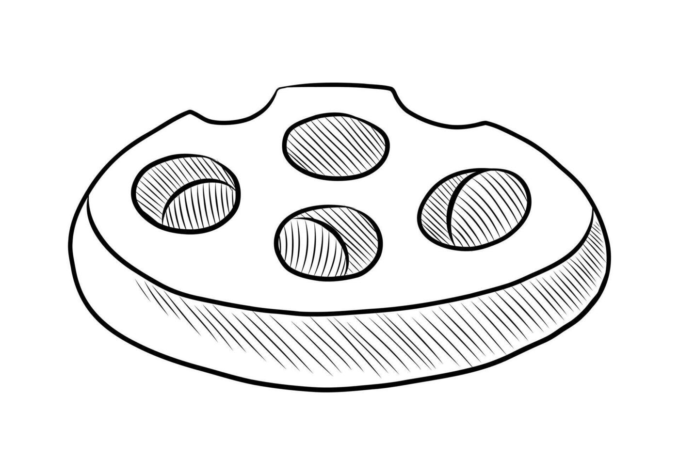 Black And White Vector Drawing Of A Floor Toy With Balls For A Cat 41268265 Vector Art At Vecteezy