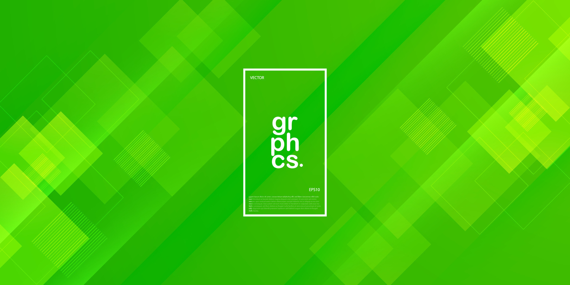 Abstract bright green overlap square pattern background. Background ...