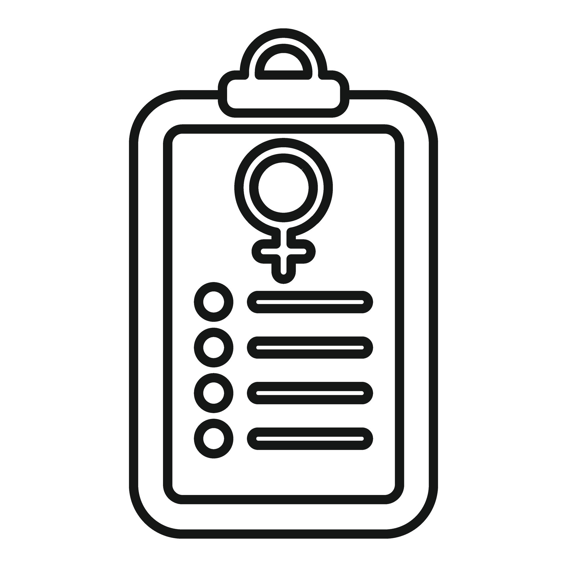 Menopause Clipboard Icon Outline Vector Female Age Balance 41272982