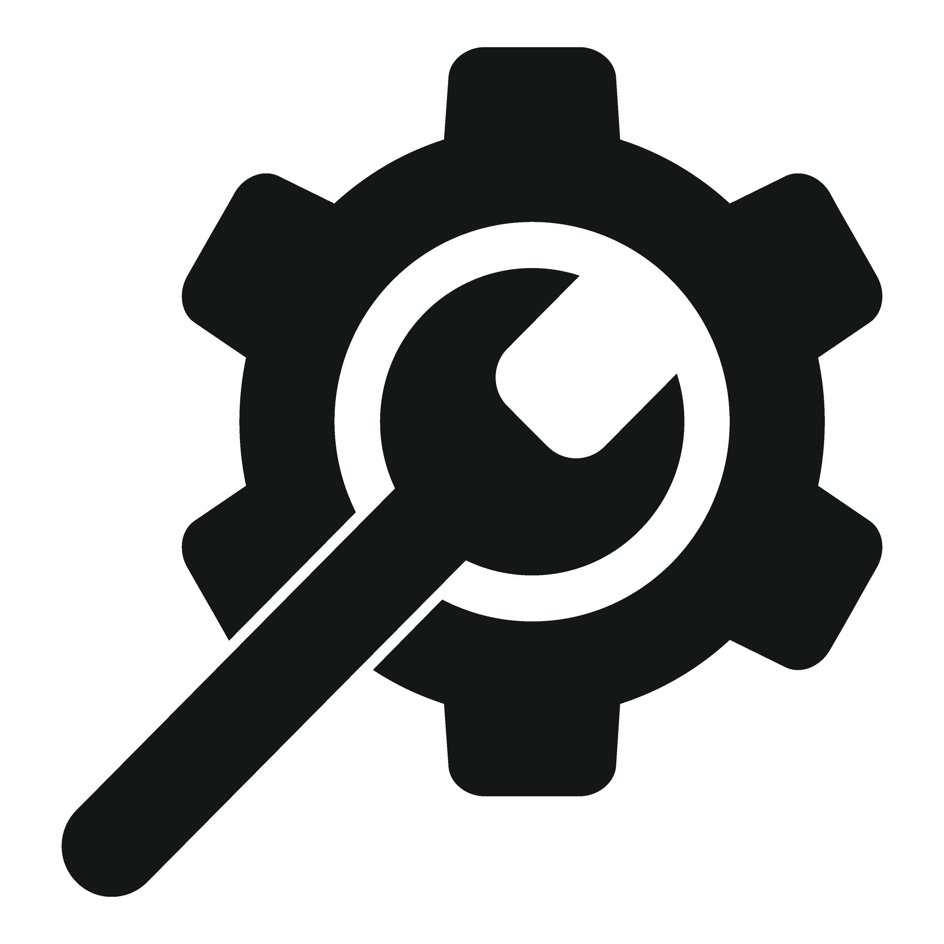 Cog Key Power Source Icon Simple Vector Specification Module 41273205