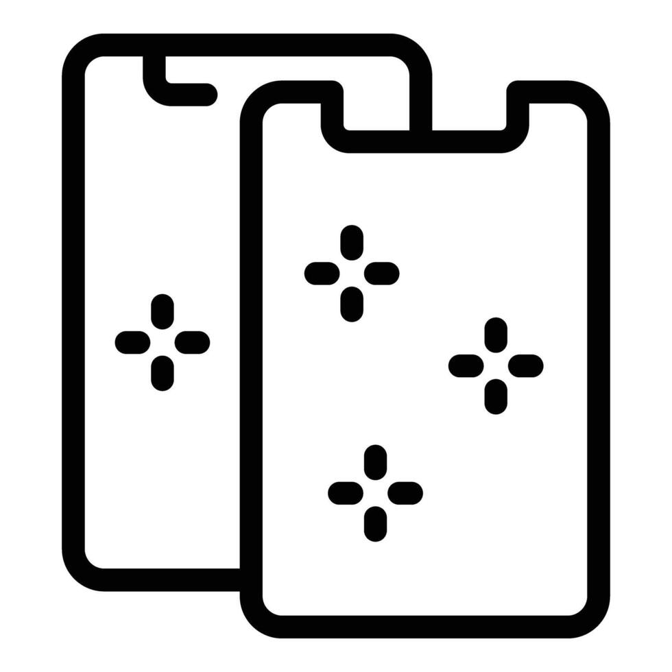 Armored Phone Glass Icon Outline Vector Screen Guard Cover 41275625 Vector Art At Vecteezy