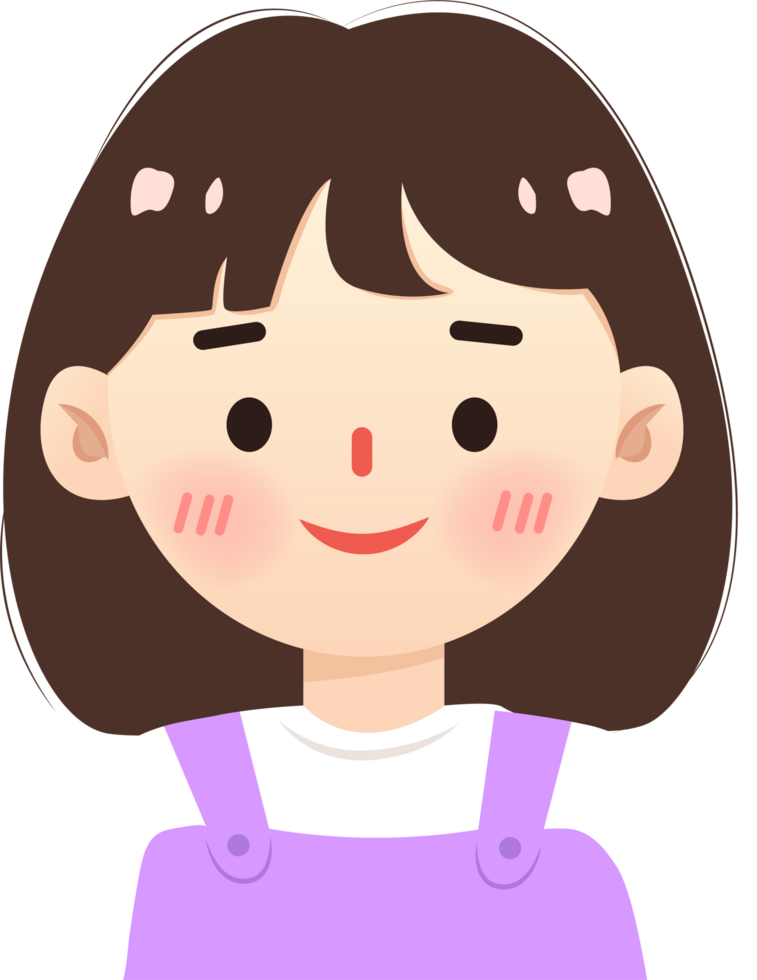 Cute Cartoon Girl 41275687 Png