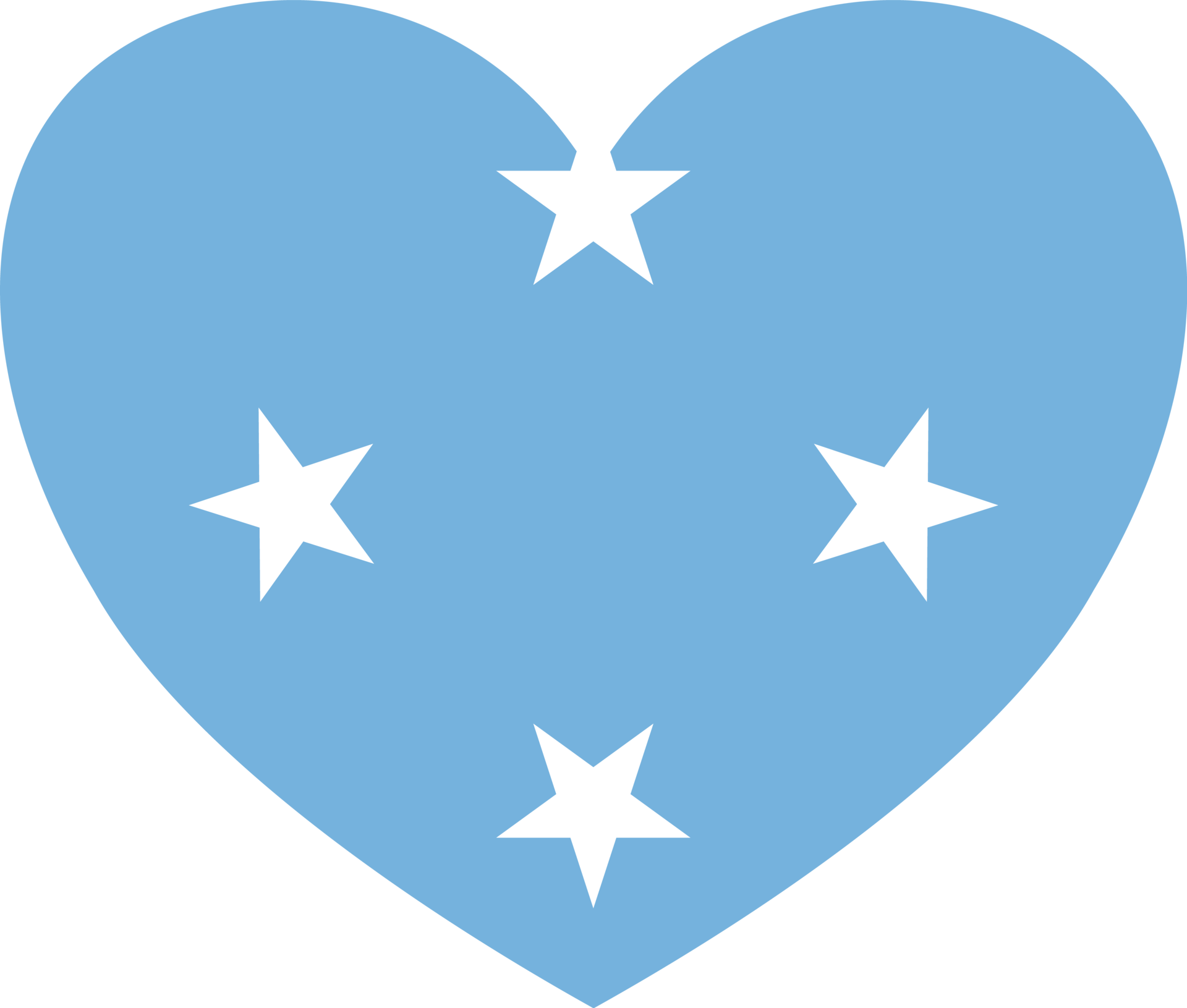 Micronesia Flag Heart Shape 41276800 Png