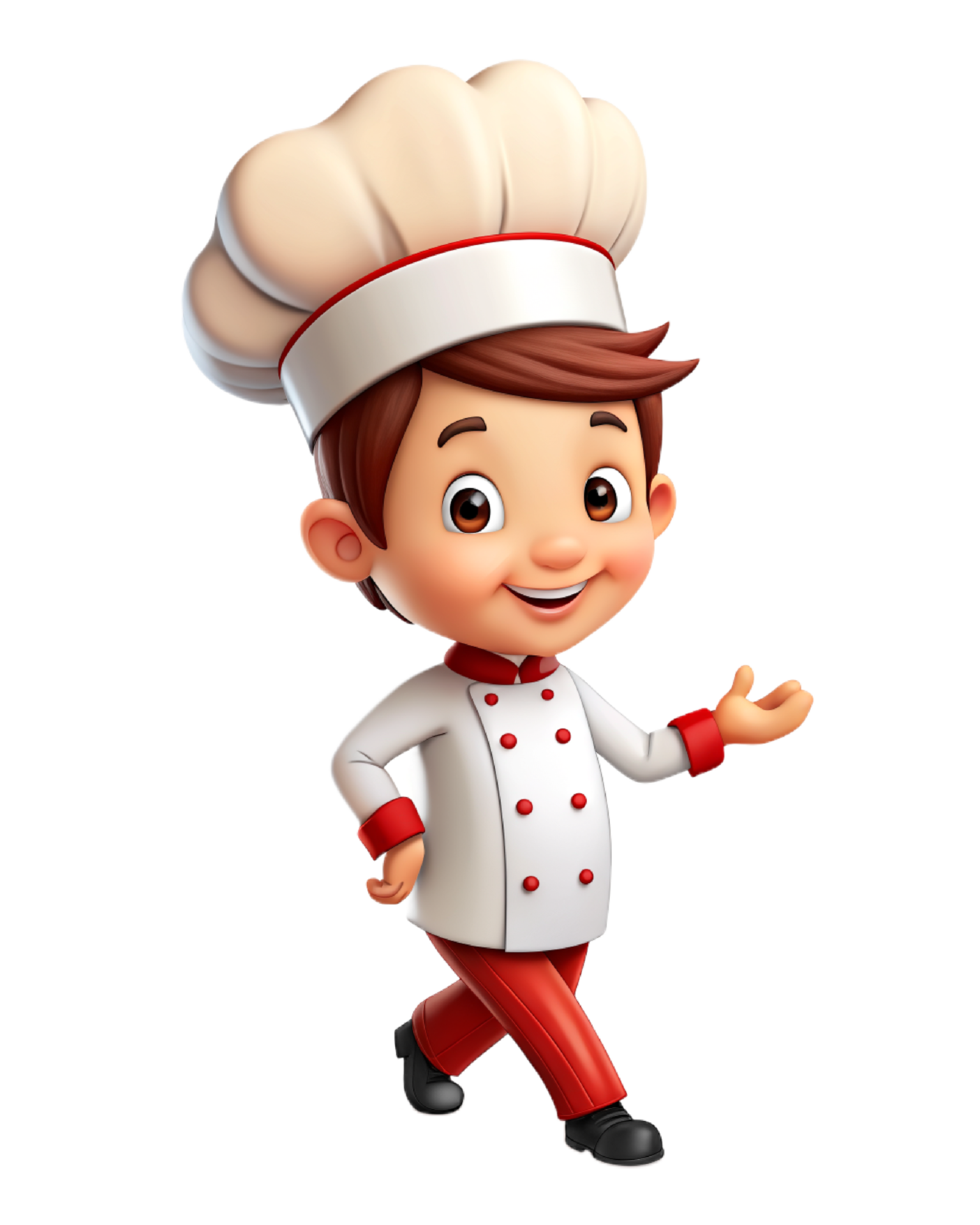 AI generated 3d cute chef cartoon 41278540 PNG