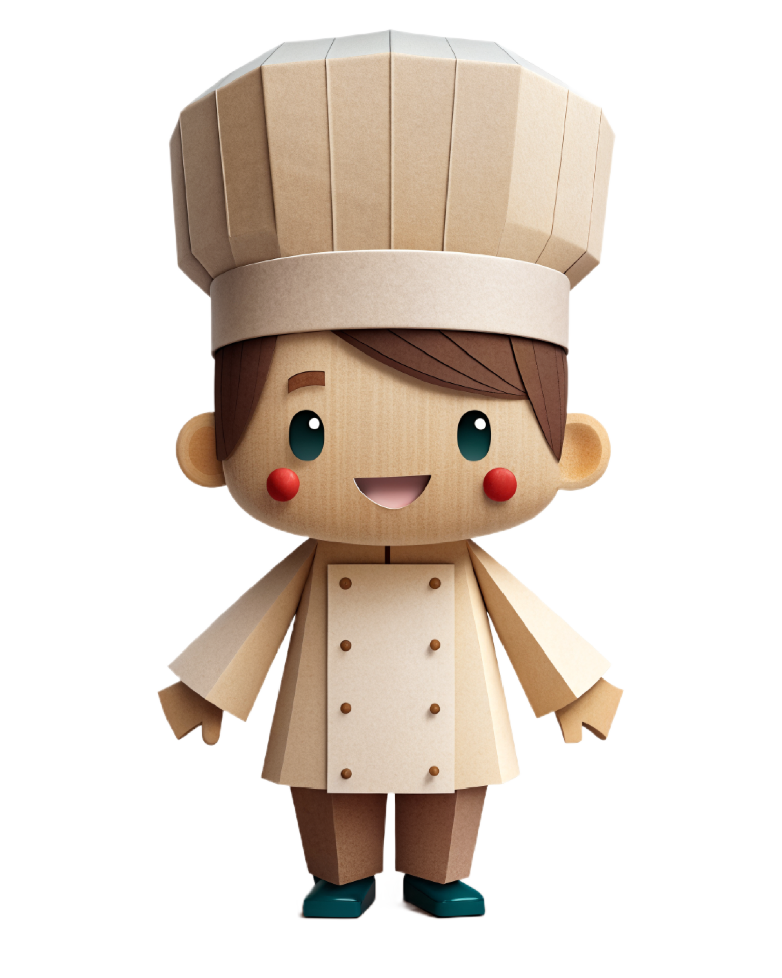 AI generated 3d cute chef cartoon 41278545 PNG