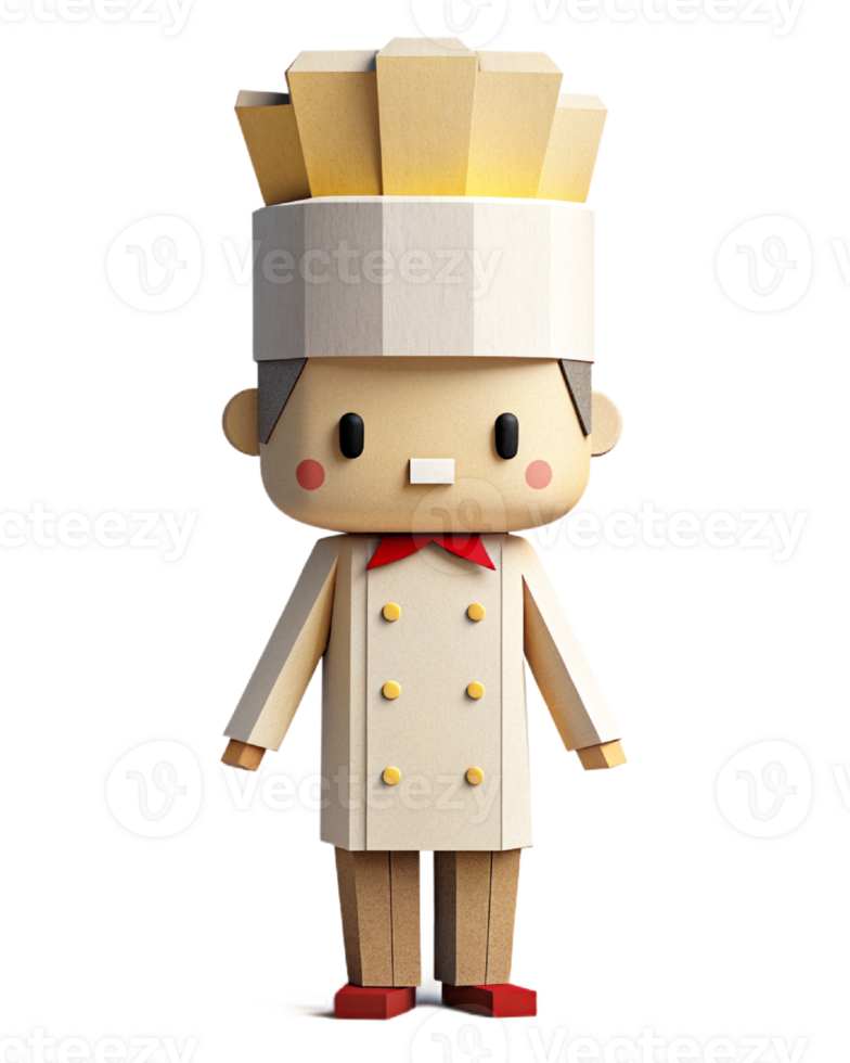 AI generated 3d cute chef cartoon 41278553 PNG
