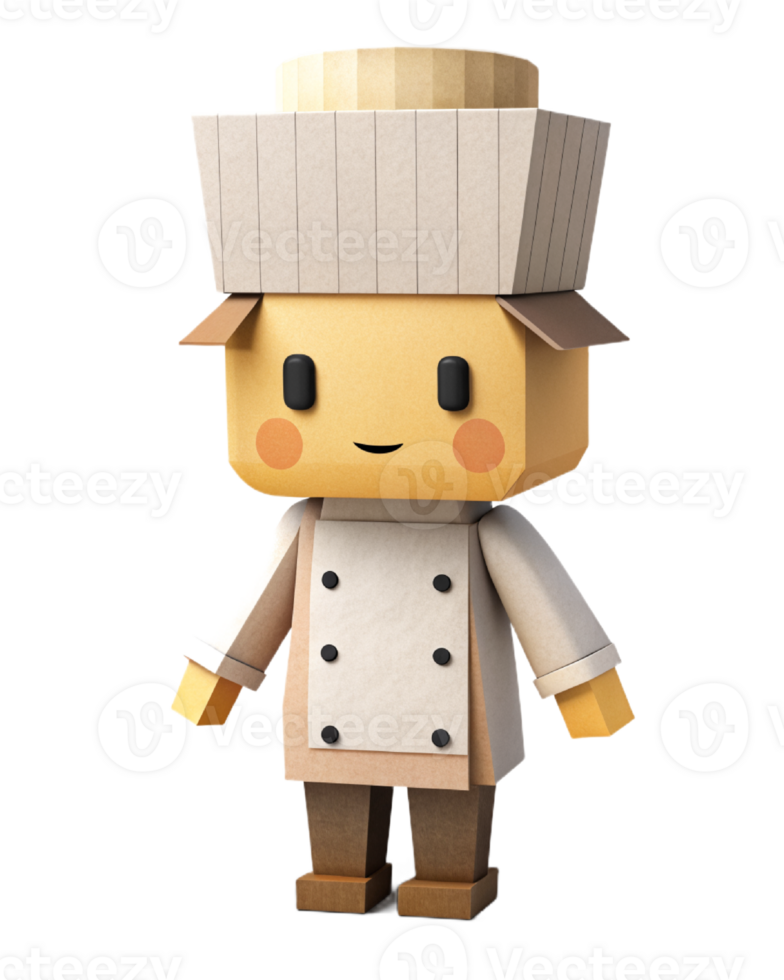 AI generated 3d cute chef cartoon 41278568 PNG