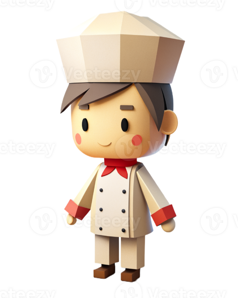 AI generated 3d cute chef cartoon 41278574 PNG