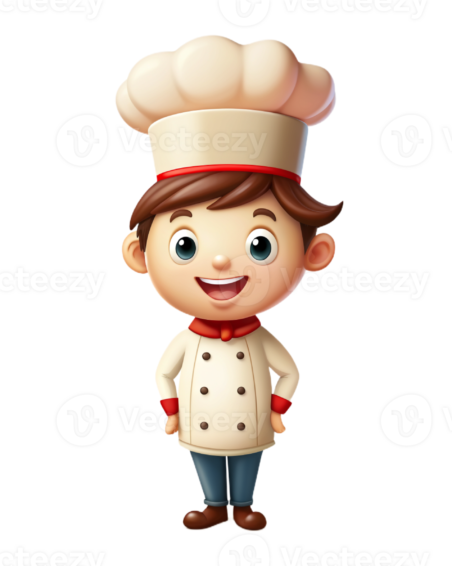 AI generated 3d cute chef cartoon 41278585 PNG