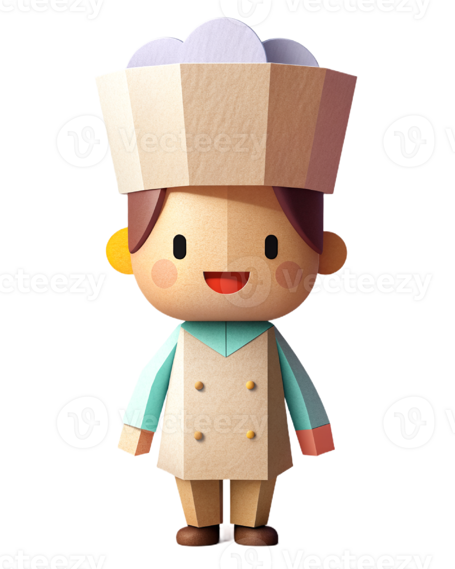 AI generated 3d cute chef cartoon 41278590 PNG