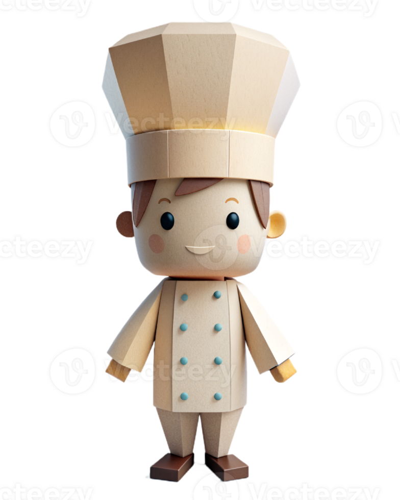 AI generated 3d cute chef cartoon 41278591 PNG
