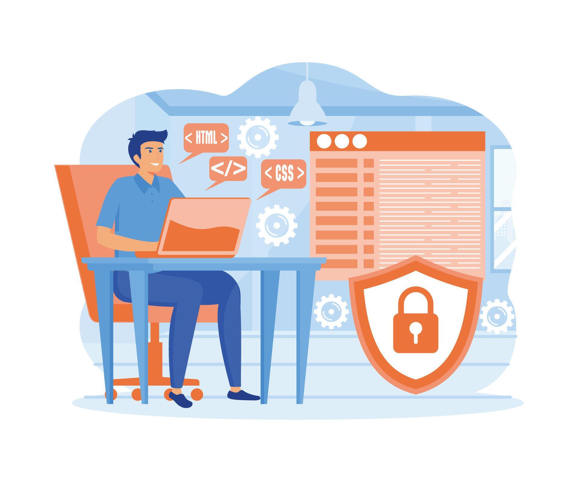 Web development. programming languages. css, html, it, ui. developing ...