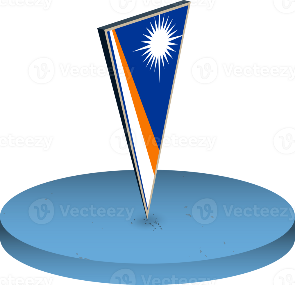 Marshall Islands flag and map in isometry 41281064 PNG Marshall Islands flag and map in isometry 41281064 PNG