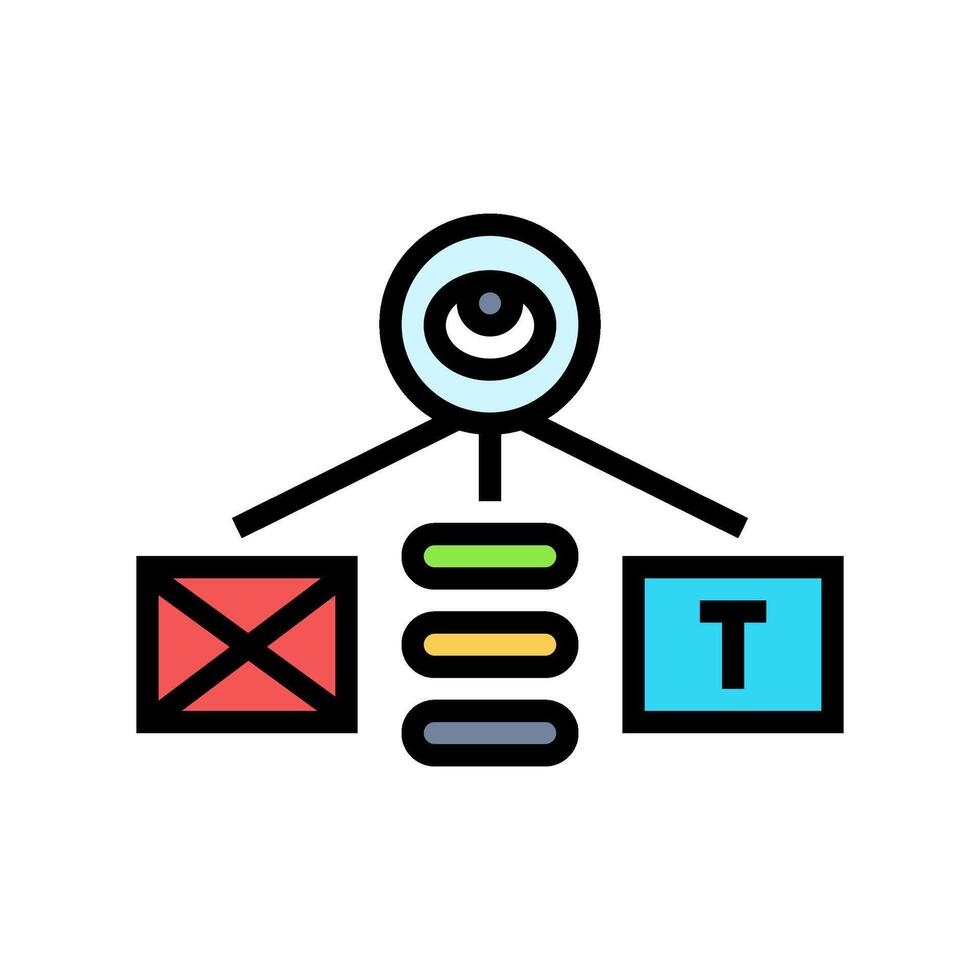 Visual Hierarchy Ux Ui Design Color Icon Vector Illustration 41281589 Vector Art At Vecteezy