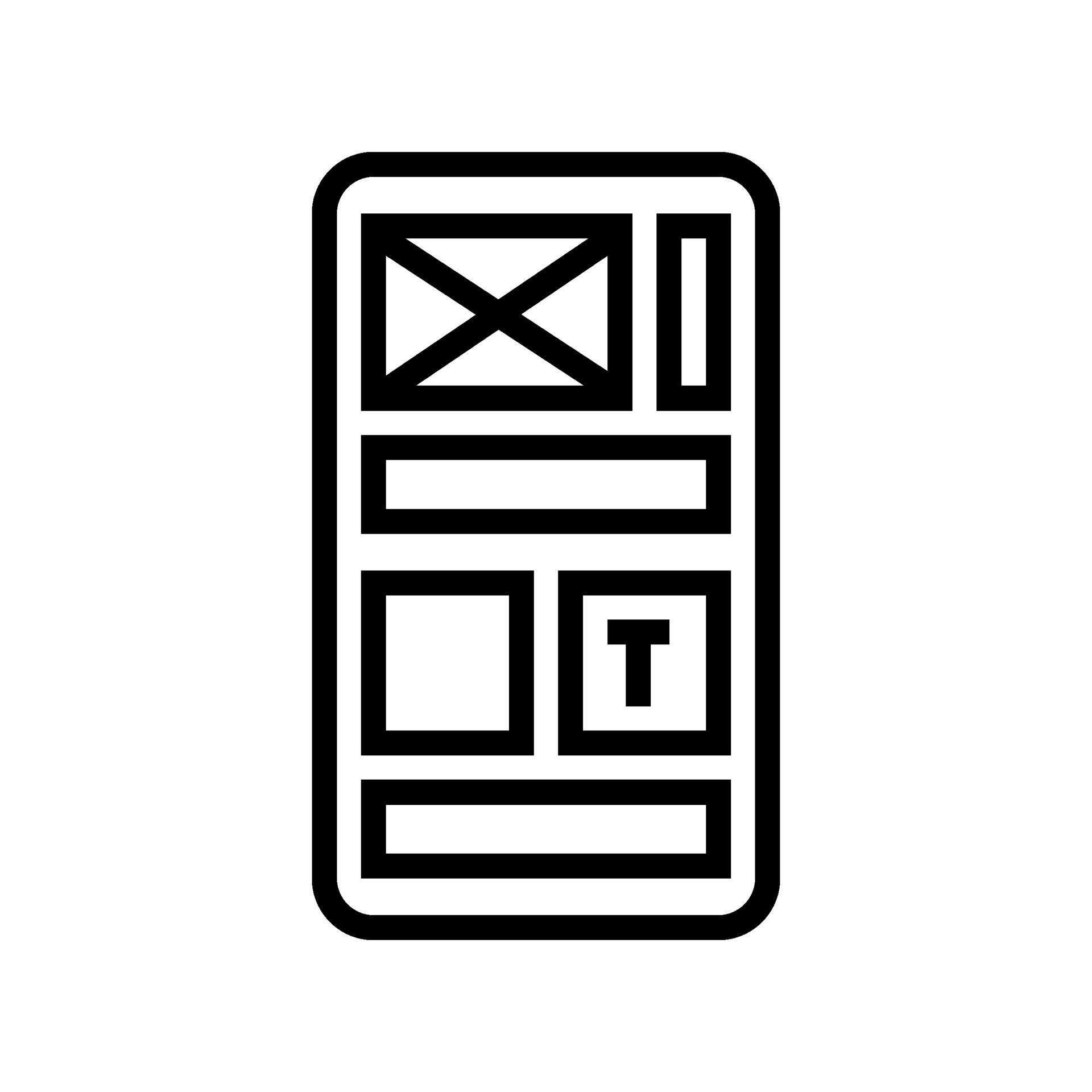 Grid System Ux Ui Design Line Icon Vector Illustration 41281630 Vector
