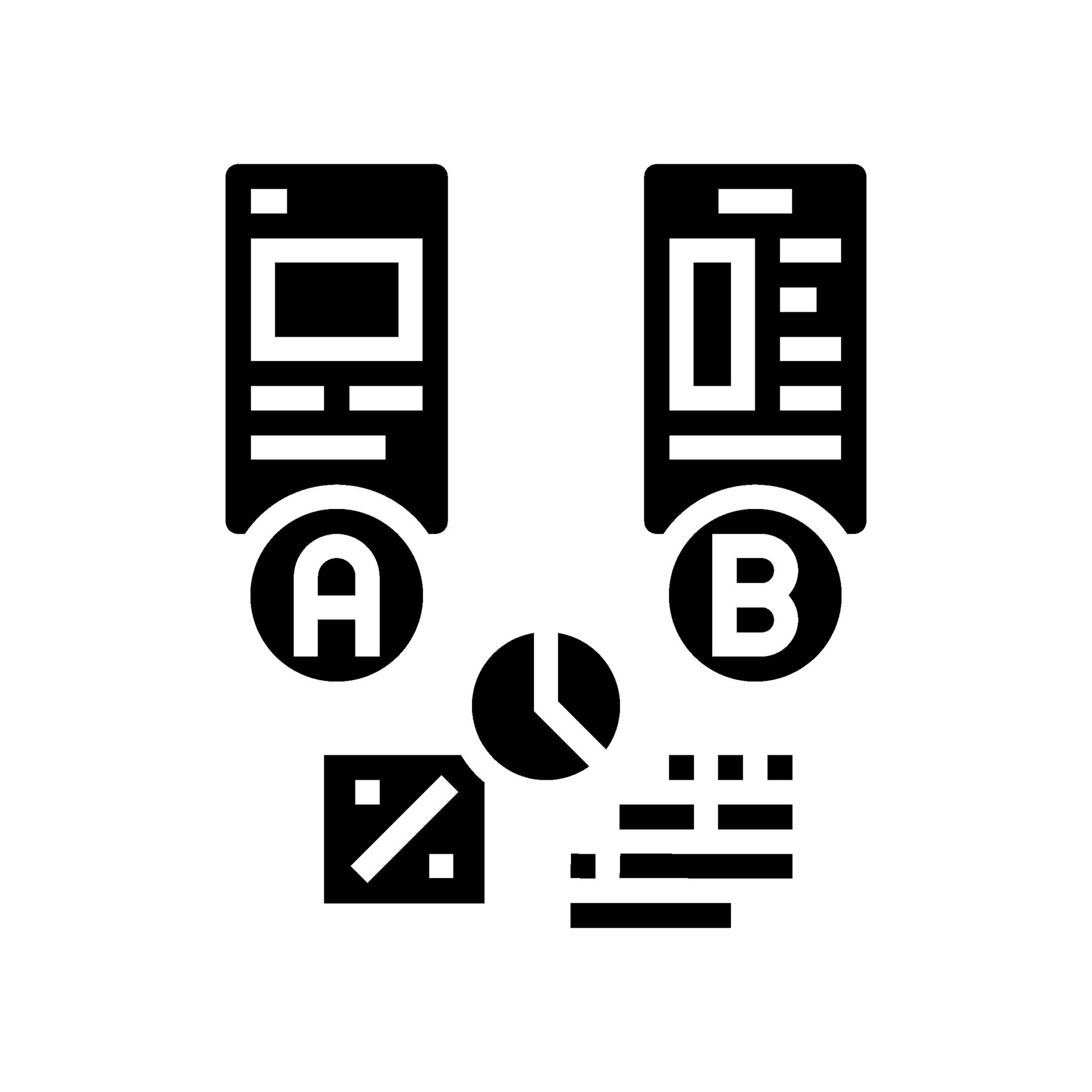 Ab Testing Ux Ui Design Glyph Icon Vector Illustration 41281652 Vector Art At Vecteezy