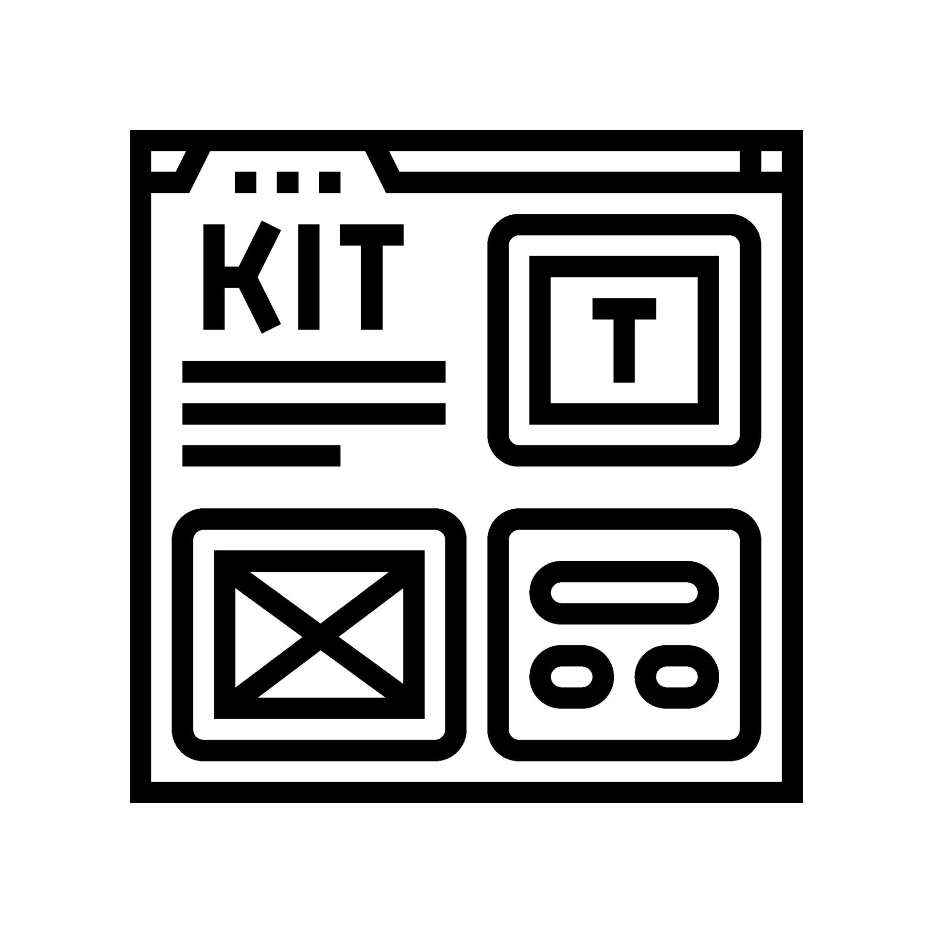 Ui Kit Ux Design Line Icon Vector Illustration 41281751 Vector Art At Vecteezy