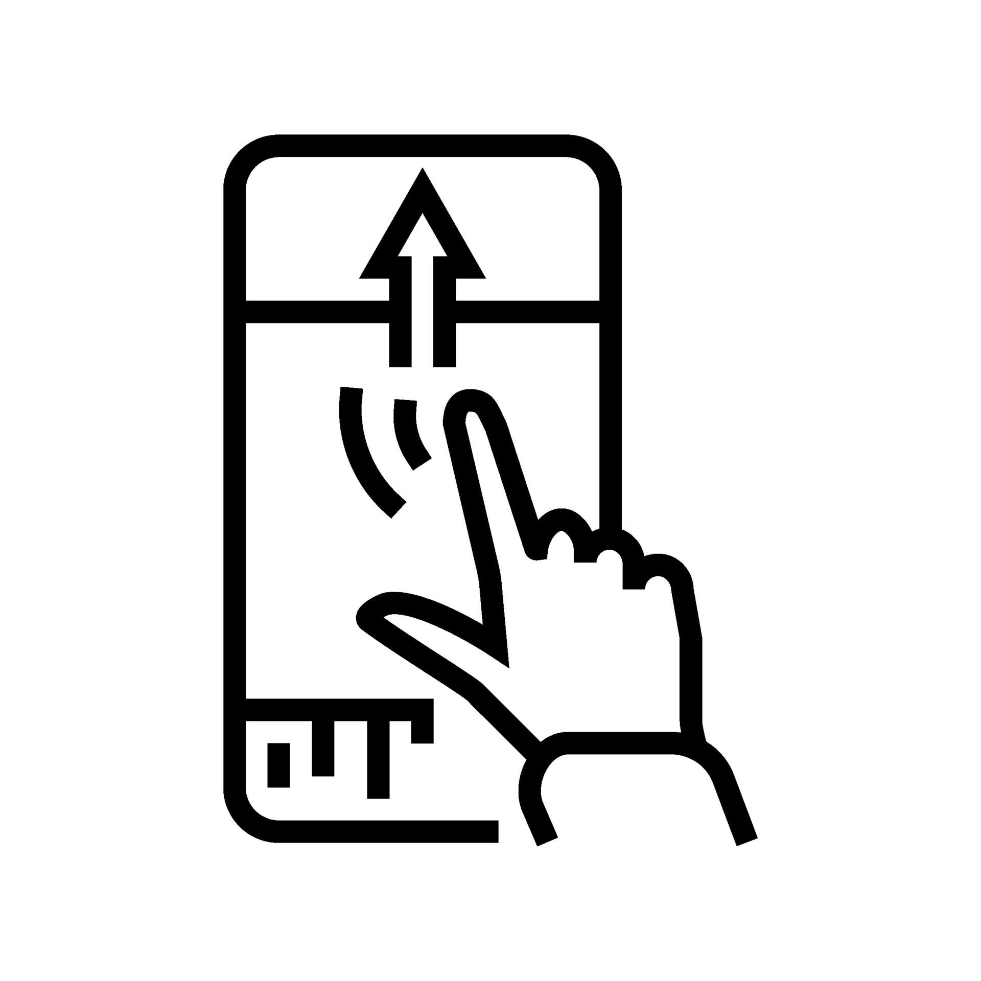 scroll hijacking ux ui design line icon vector illustration 41281772 ...