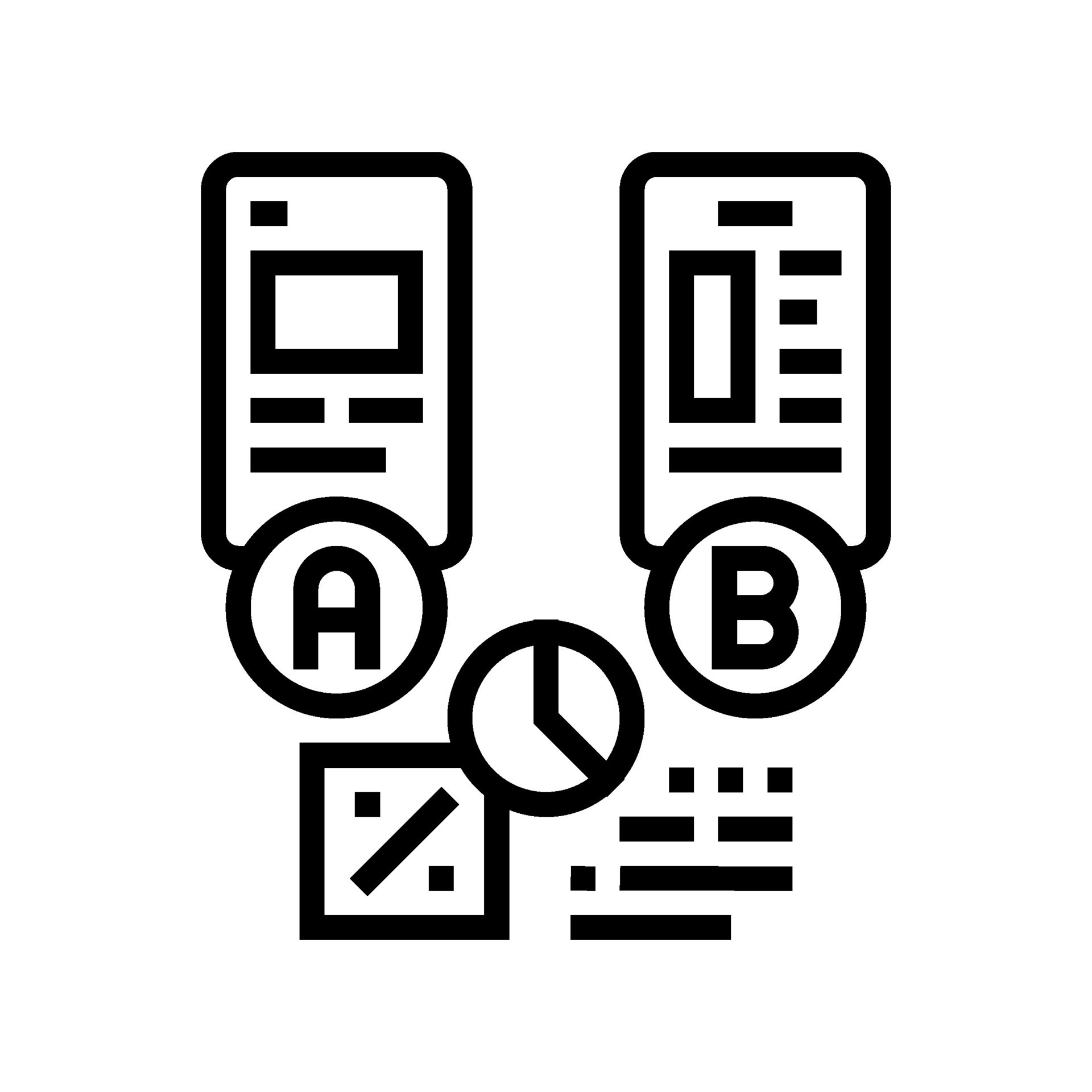 ab testing ux ui design line icon vector illustration 41281801 Vector ...
